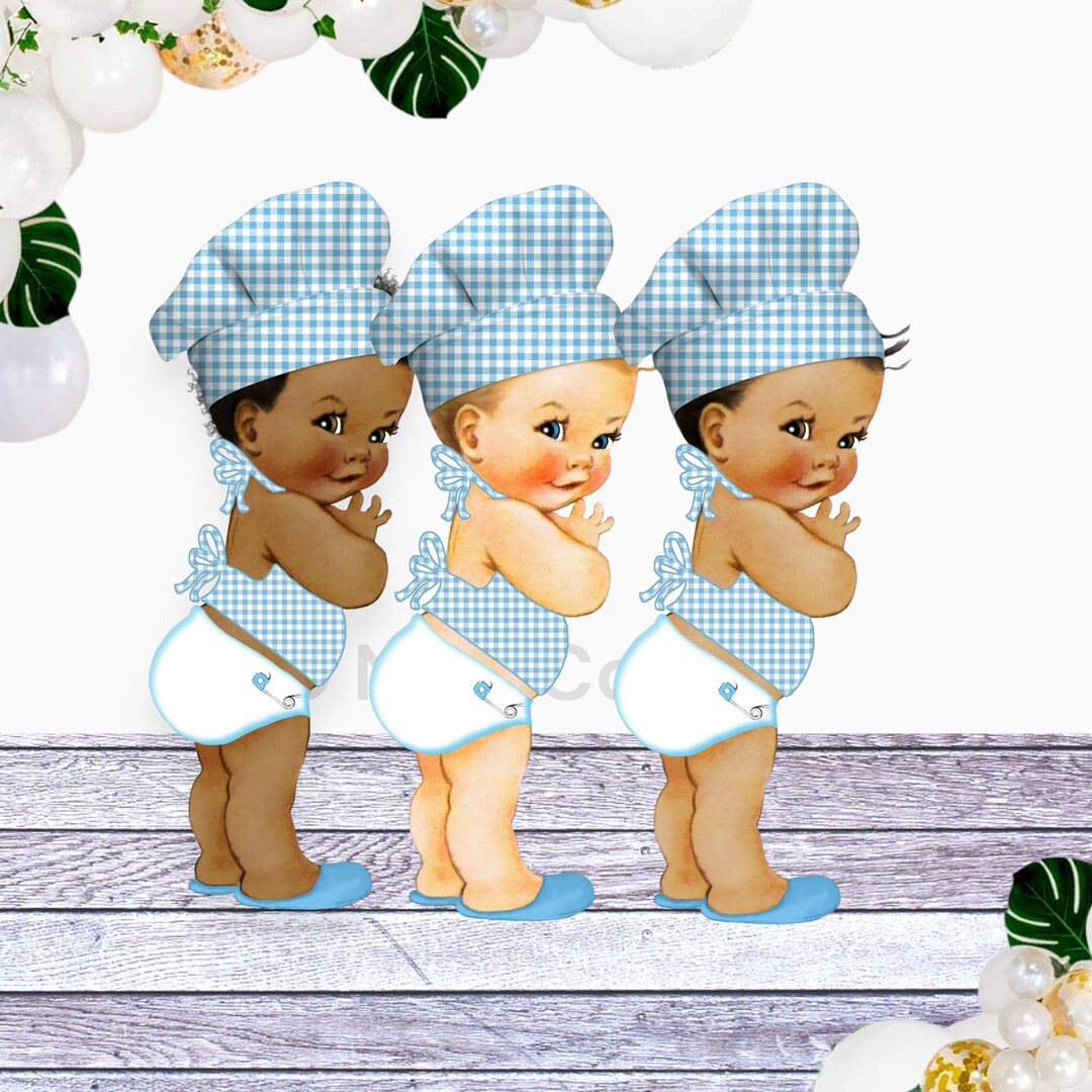 Little Chef Baker Cutouts Centerpiece Baby Shower 1st Birthday Table ...