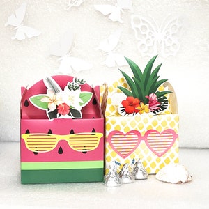 12 Tropical Watermelon Birthday Favor Gift Boxes - Etsy