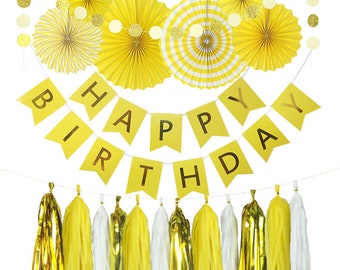 Yellow Birthday | Etsy
