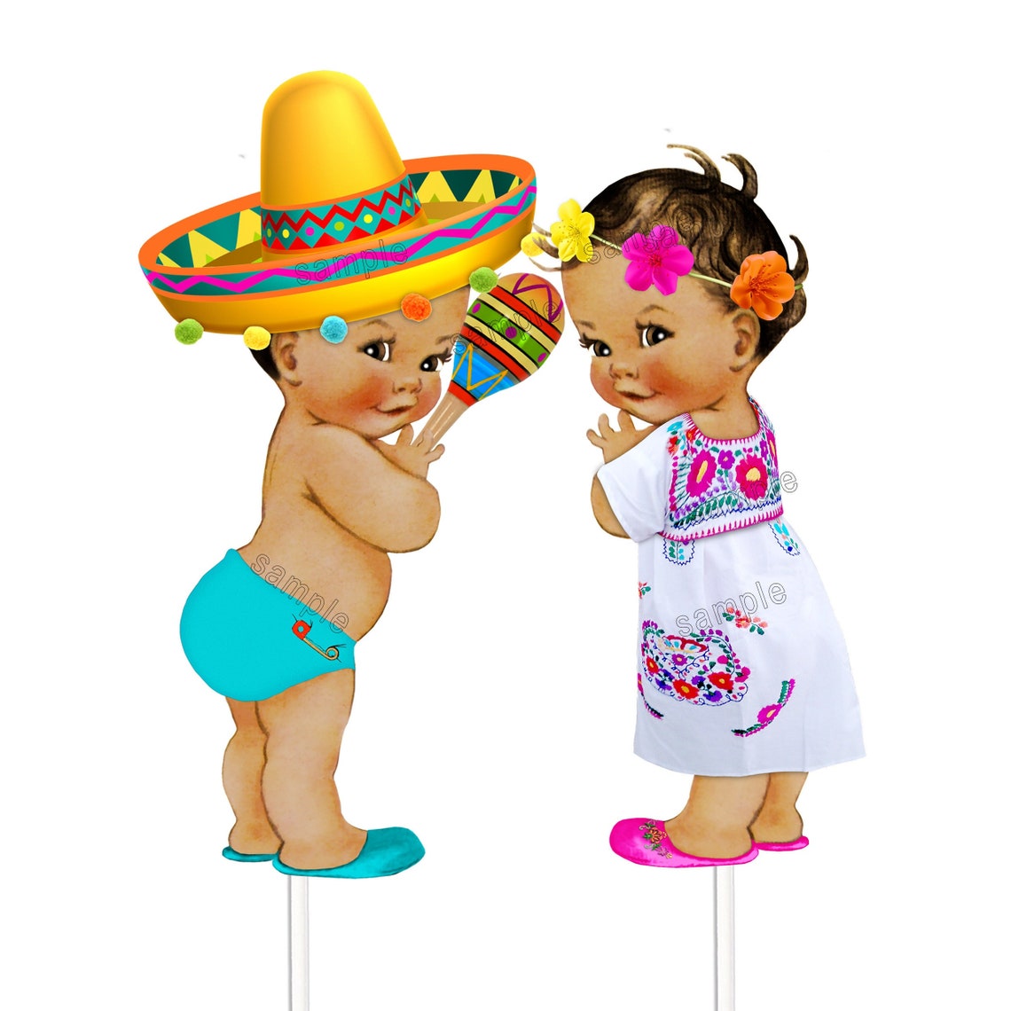 Mexican Fiesta Baby Shower Centerpiece: Cinco De Mayo Party Decorations ...