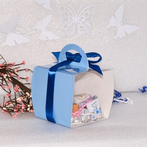 Blue Single Cupcake Boxes Party Favor Gift Box Set of 12 - Etsy