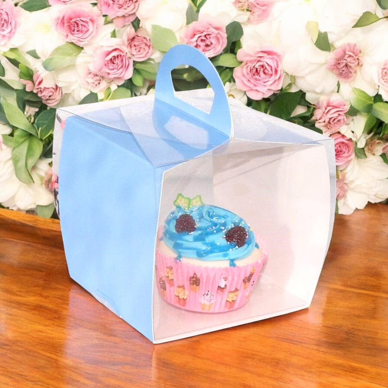 Single Cupcake Box - Etsy
