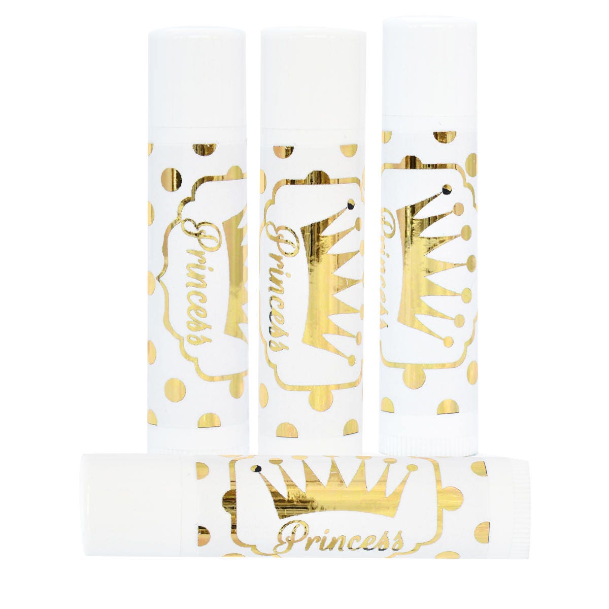 Lip Balm Label 30 Princess Stickers Gold Princess Stickers - Etsy