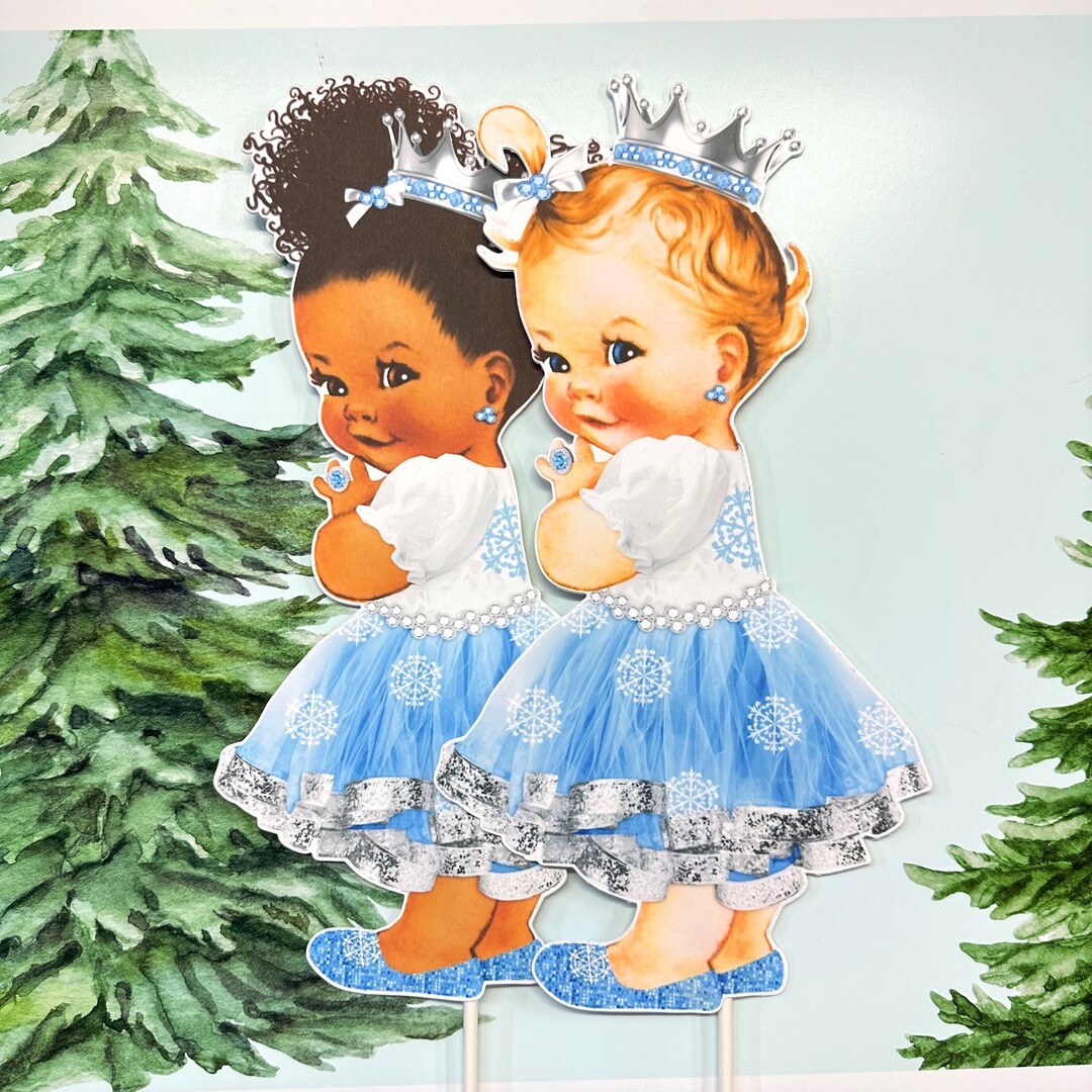 Ice Theme Princess It's Cold Baby Centerpieces Shower Christmas ...