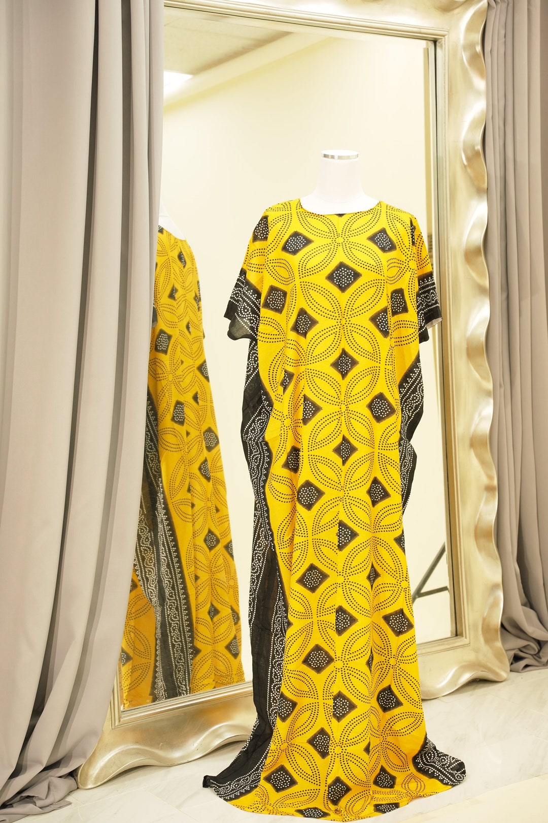 Bati Dress Baati Somali Bati Yellow Shash Print Bati Dress - Etsy