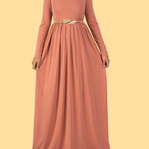 Blush Original Milk Silk Modest Maxi Dress - Etsy