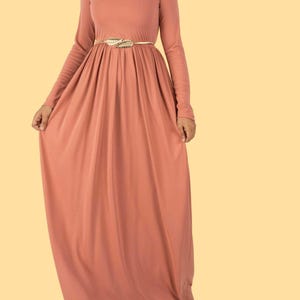 Blush Original Milk Silk Modest Maxi Dress - Etsy