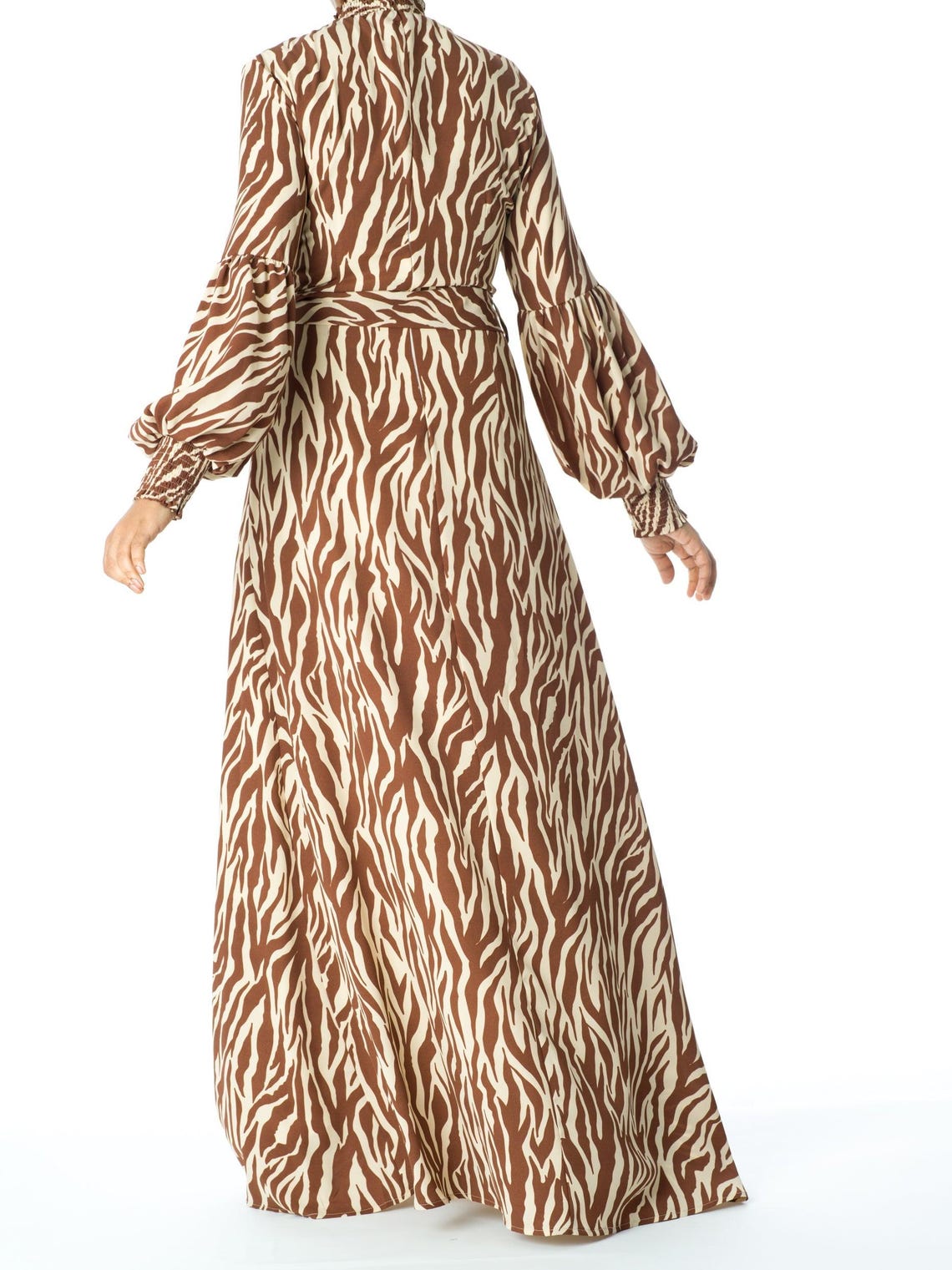 Wild Zebra Print Maxi Dress - Etsy