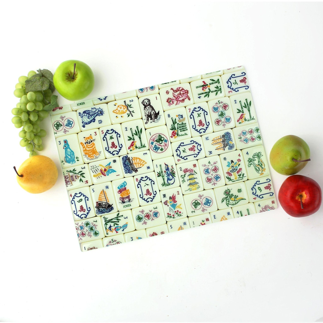 Mother Nature Mahjong Tile Cutting Board, Tempered Glass, USA Made - Etsy