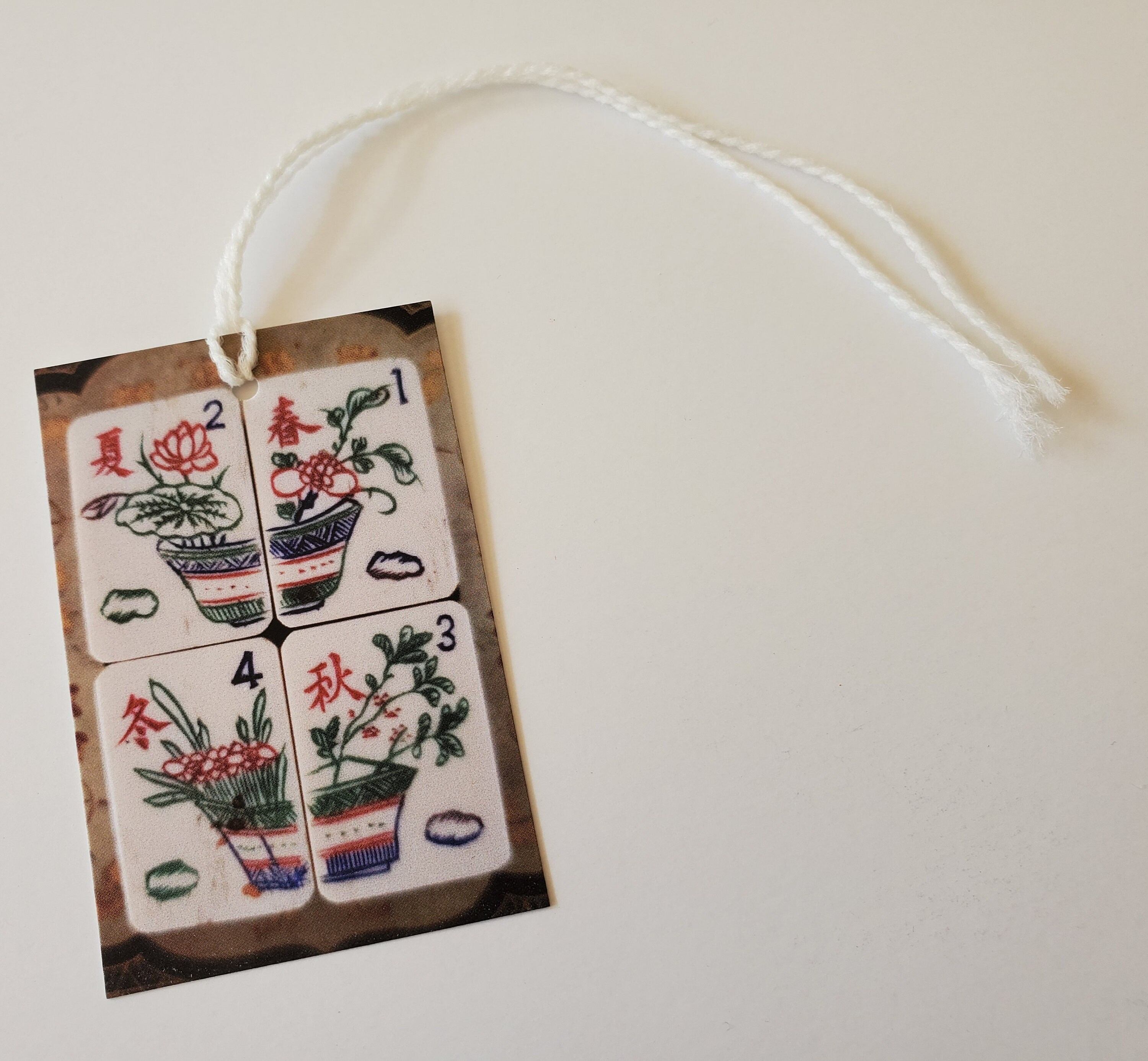 Mahjong Themed Hang Tags Set of Fifteen in Five Different | Etsy