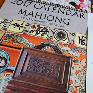 Past Mahjong Themed Calendars Wall Mini and Postcard - Etsy