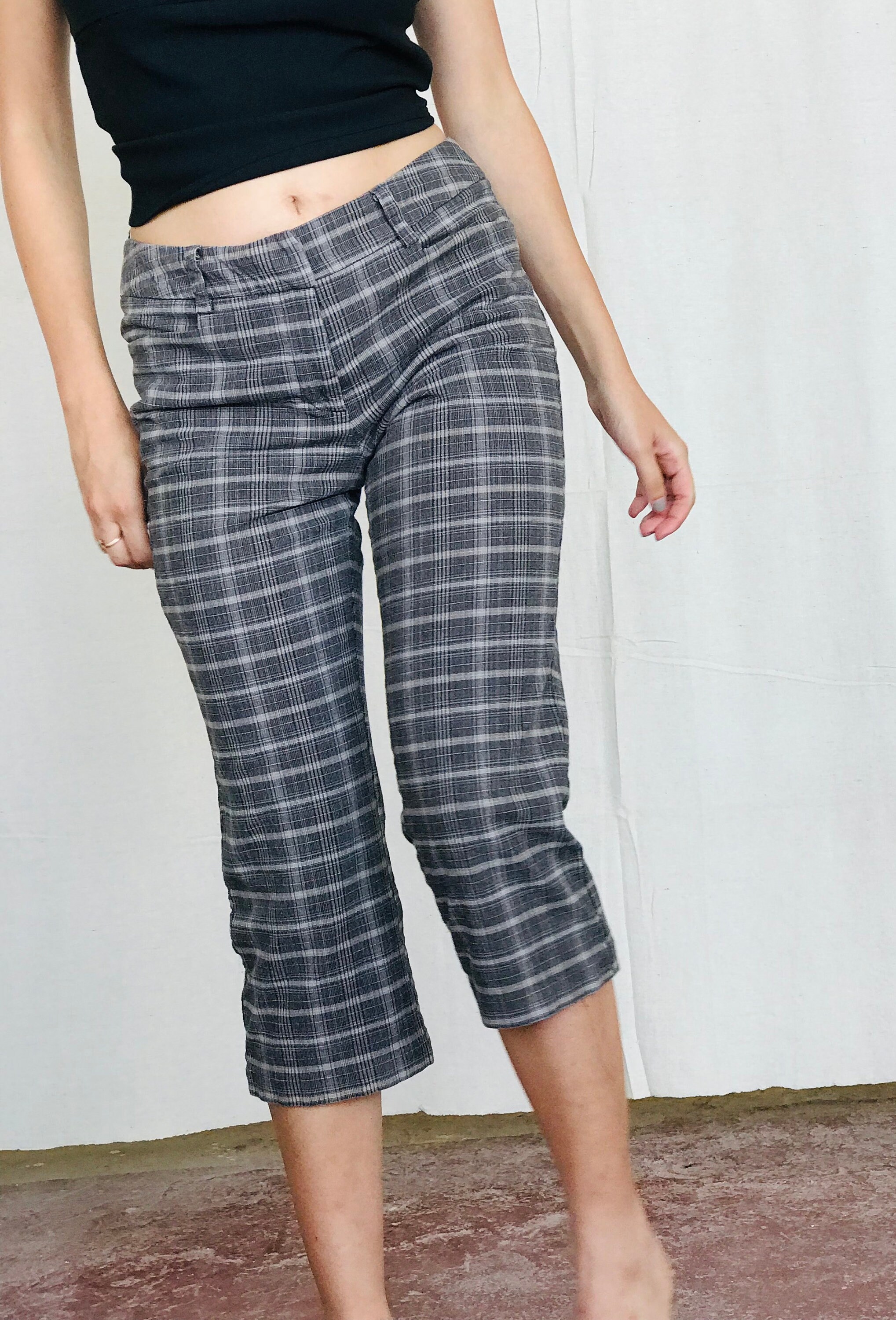 90's Plaid Capri - Etsy
