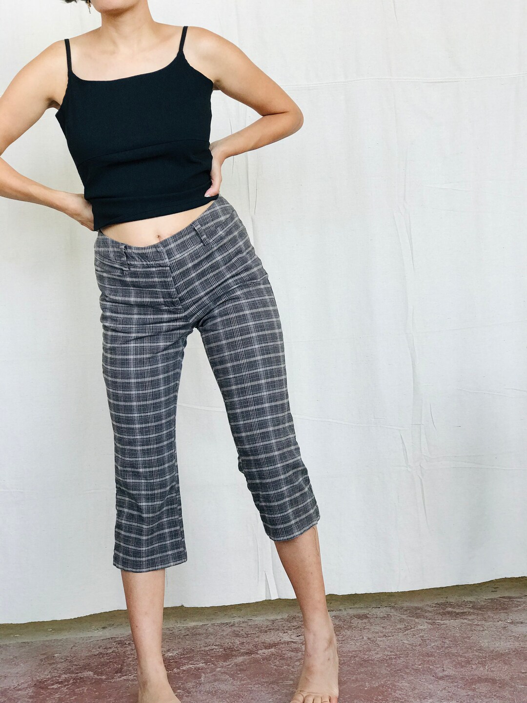 90's Plaid Capri - Etsy