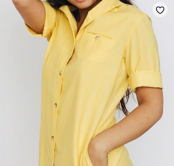 1960's Yellow Shift Dress - Gem