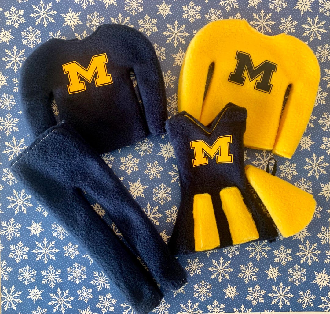 Michigan Sweater for Elf | 12" Elf Doll Sweatshirt | Christmas Elf ...