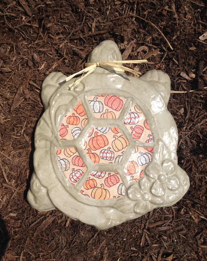 Fall Turtle Stepping Stone | Etsy
