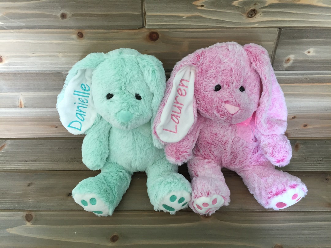 Personalized Plush Bunny - Etsy