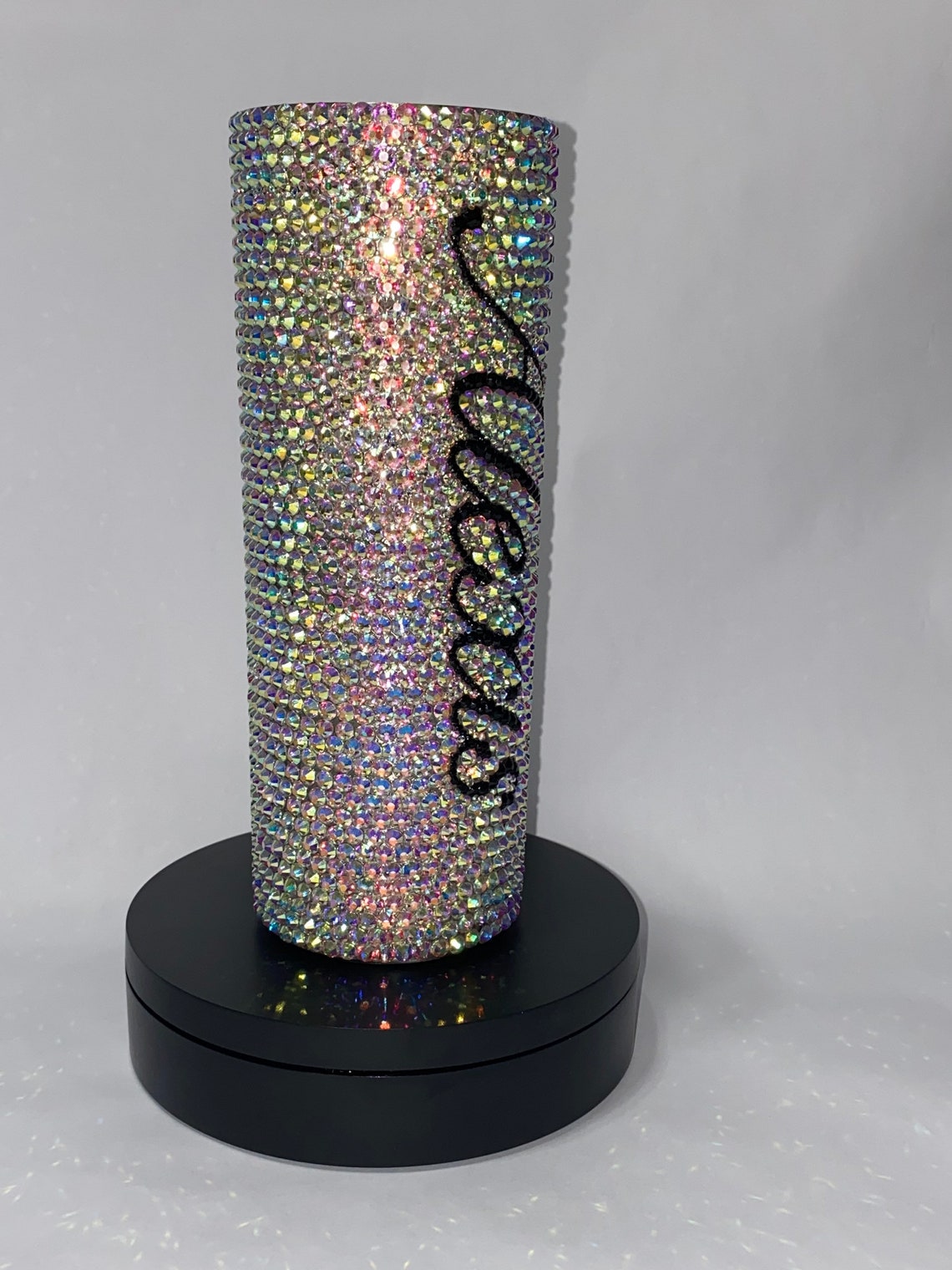 Custom Bling Tumbler, Rhinestone Tumbler, Personalized Name Tumbler, Personalized Skinny Bling ...