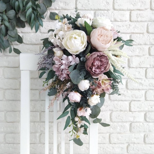 Peony Boho Bridal Bouquet - Etsy