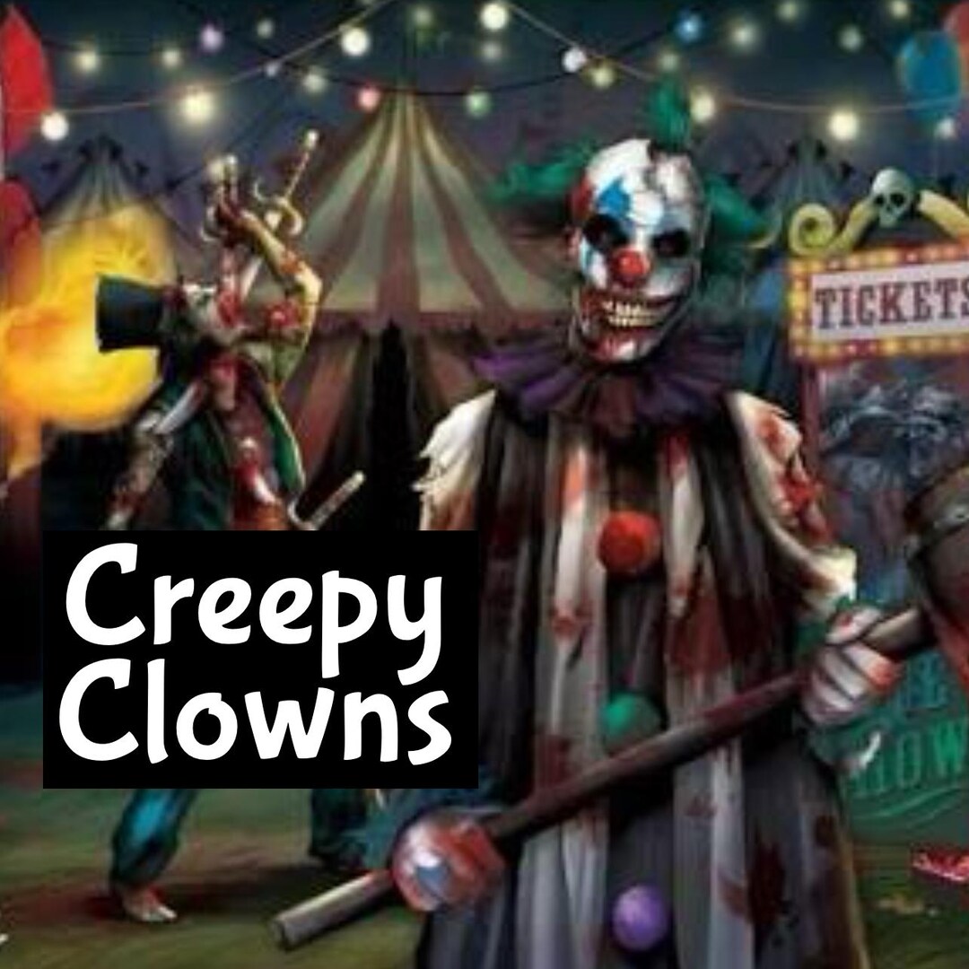 CREEPY CLOWNS Roll on Perfume Cologne Fragrance Body Beard Oil Shimmer ...