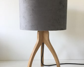Wooden Table Lamp, Lamp Base, Oak Lamp, Table Lamp, Bedside Lamp ...