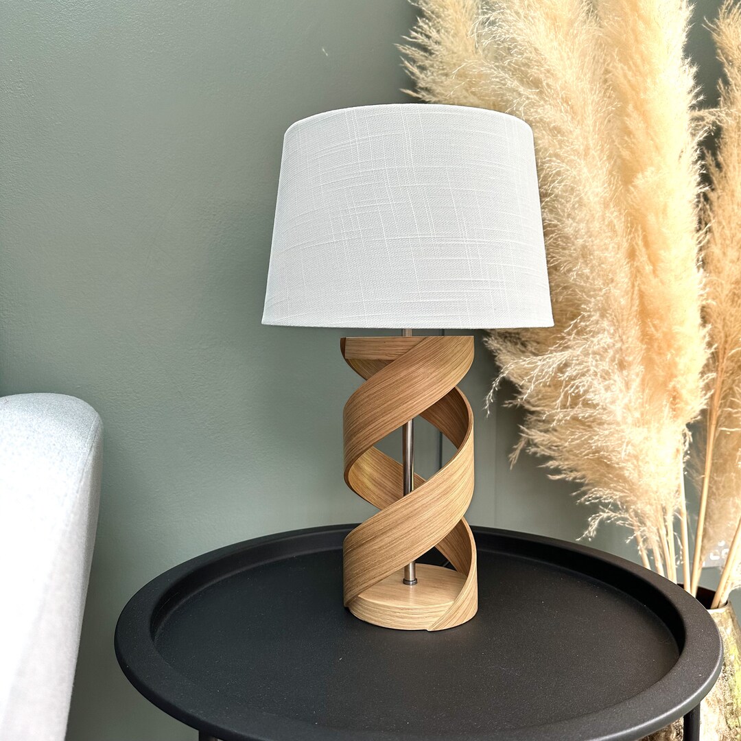 Wooden Table Lamp, Lamp Base, Oak Lamp, Table Lamp, Bedside Lamp ...