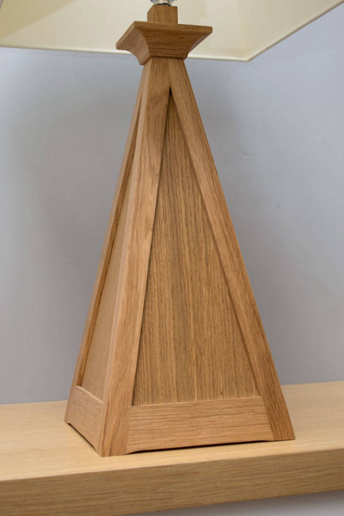 Table Lamp, Lamp, Wooden Lamp, Oak Lamp, Wooden Table Lamp, Bedside ...