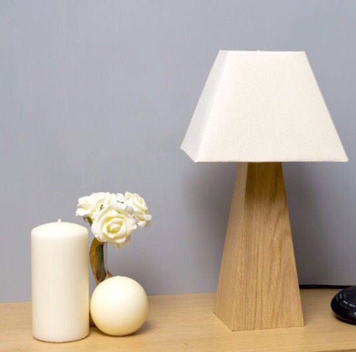 Wooden table lamp Wooden lamp Oak lamp Table lamp Wooden | Etsy