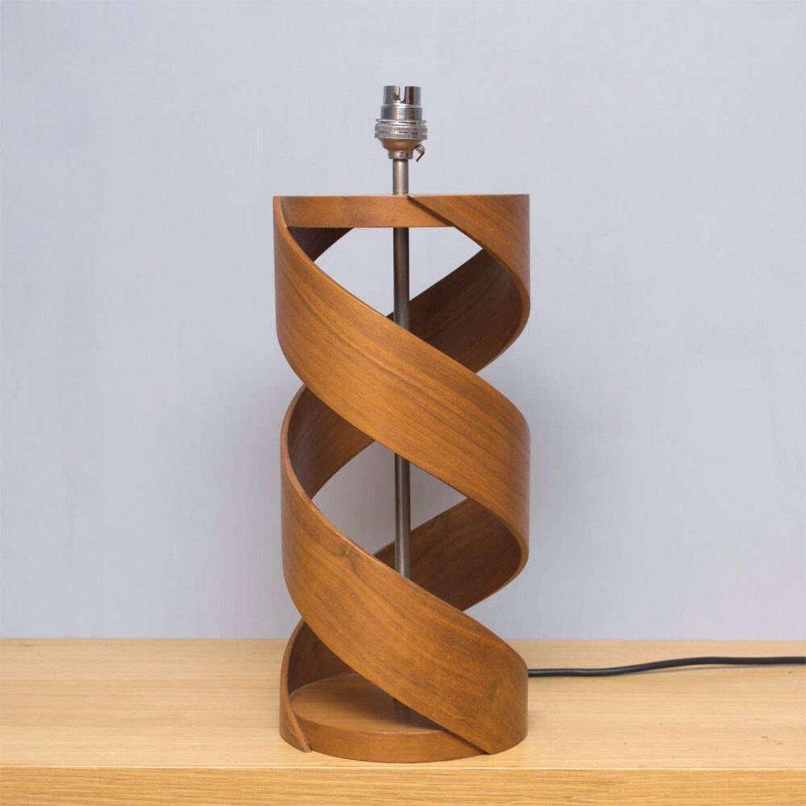 Wooden table lamp Lamp base Walnut lamp Table lamp Bedside | Etsy