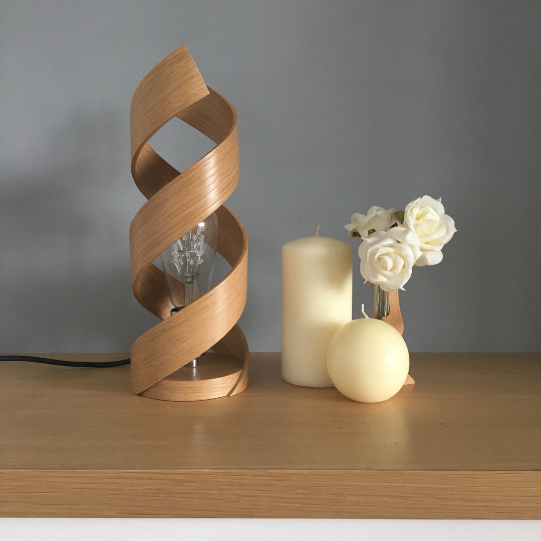 Wooden Table Lamp Lamp Base Oak Lamp Table Lamp Bedside - Etsy