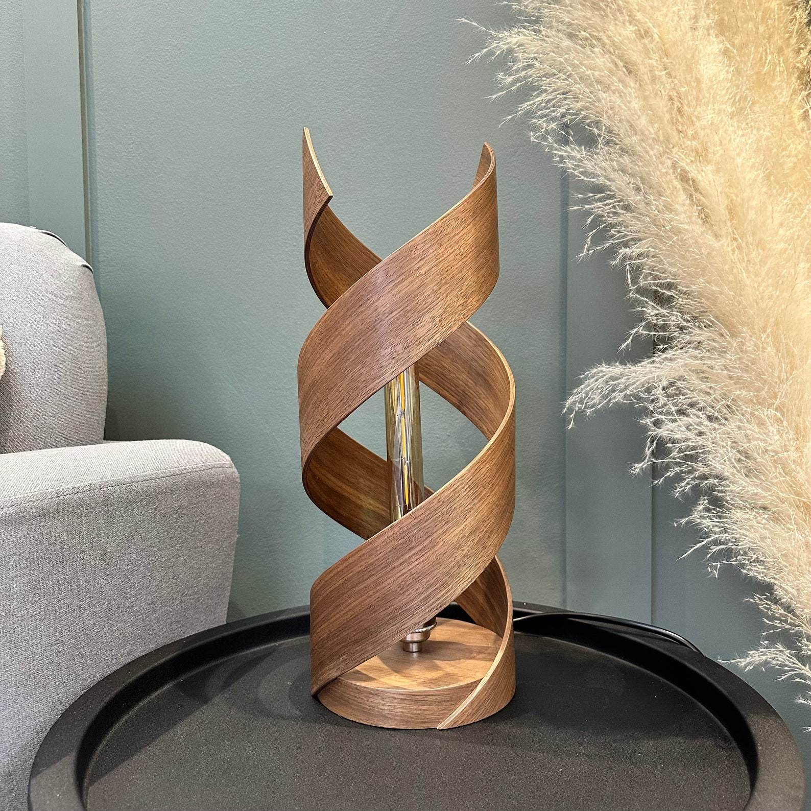 Wooden Table Lamp, Lamp Base, Oak Lamp, Table Lamp, Bedside Lamp ...