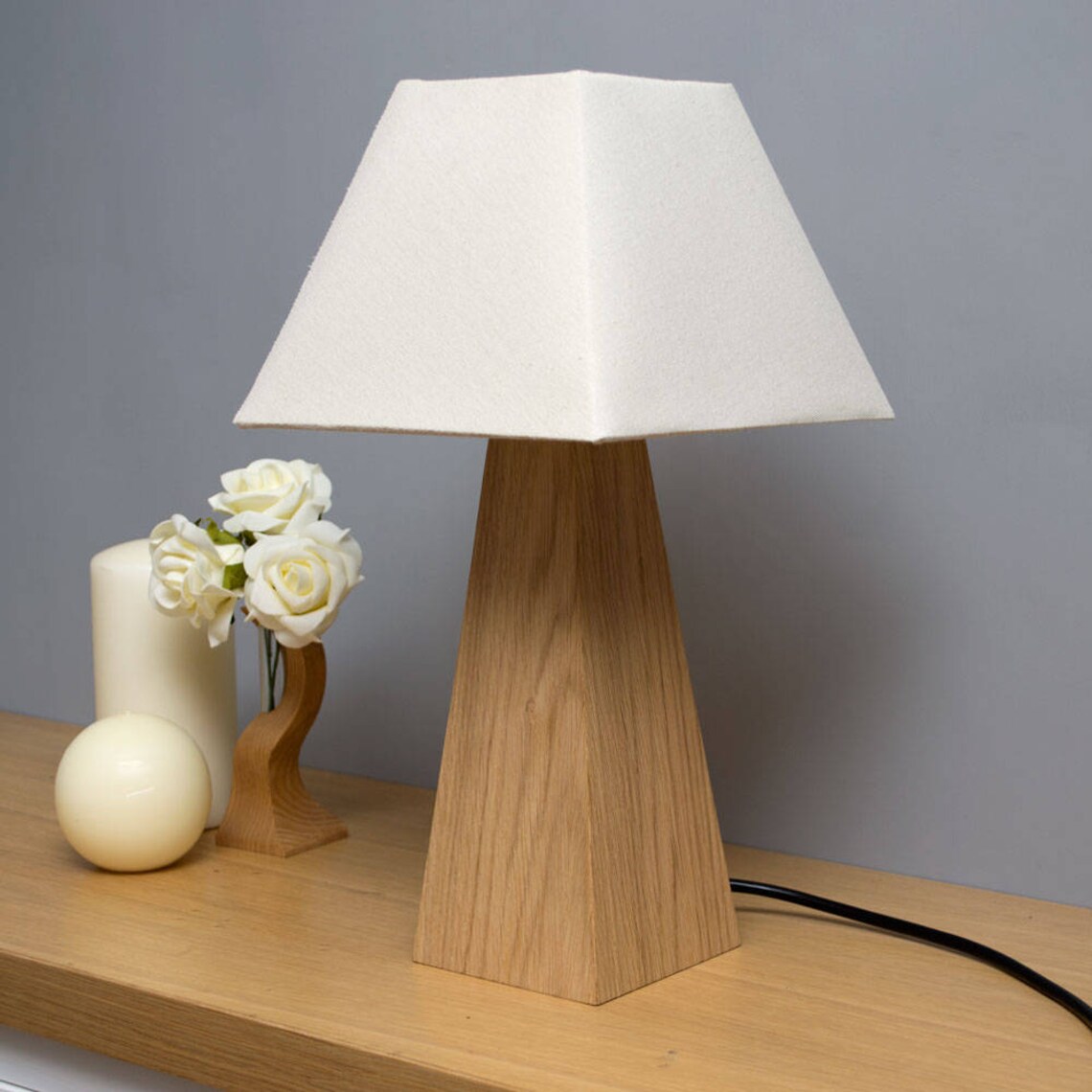 Wooden Table Lamp Wooden Lamp Oak Lamp Table Lamp Wooden - Etsy