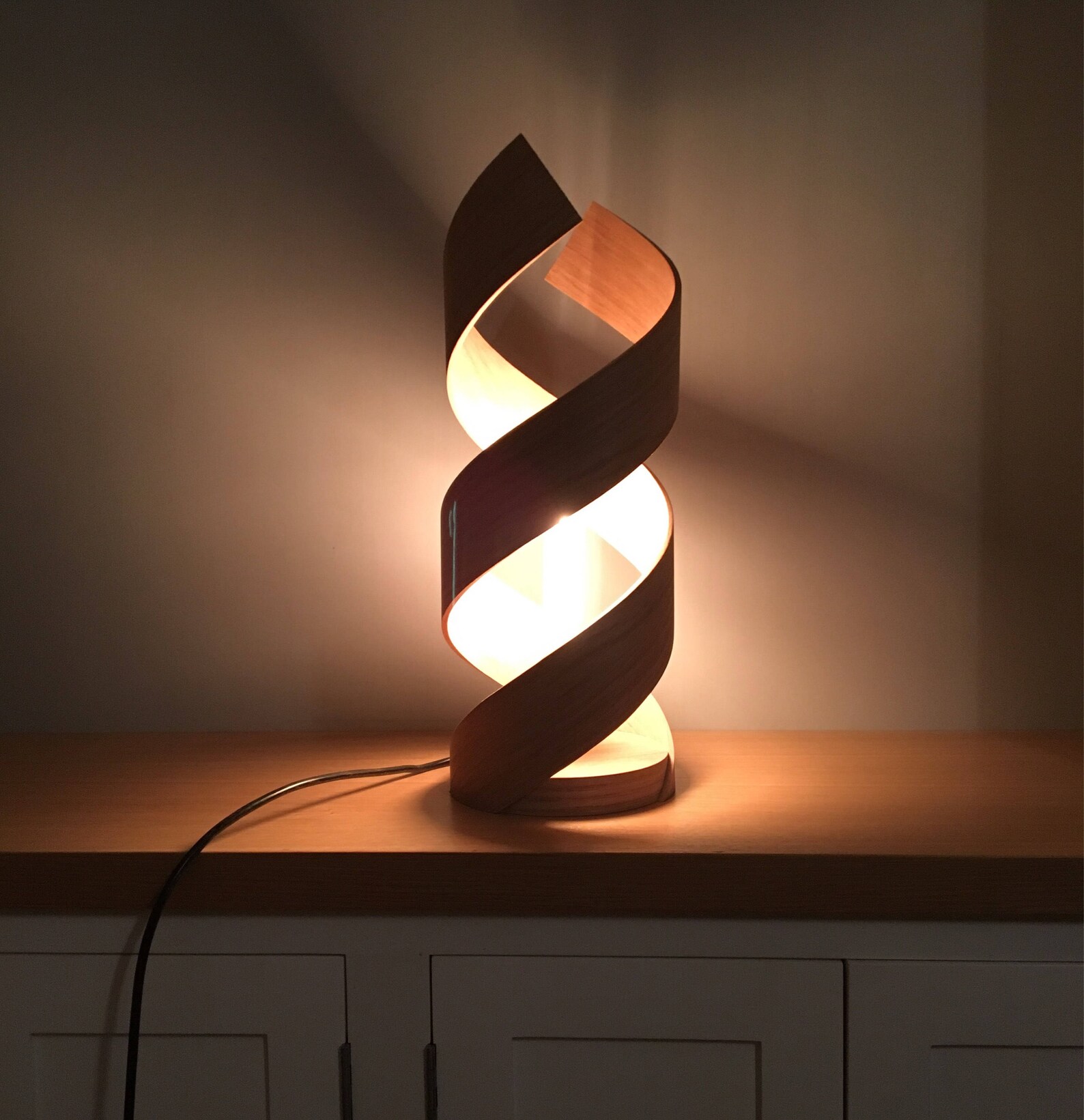 Wooden Table Lamp, Lamp Base, Oak Lamp, Table Lamp, Bedside Lamp ...