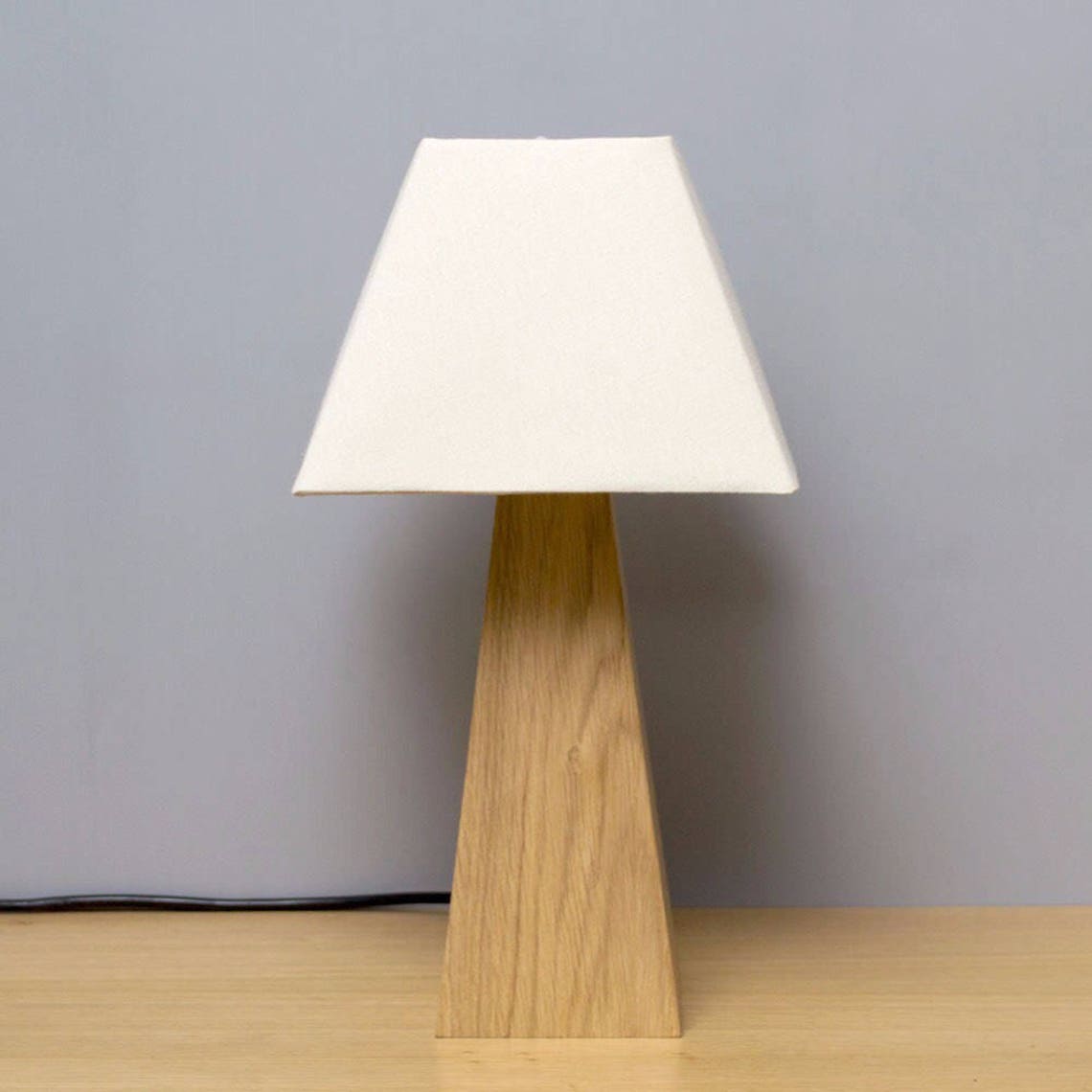 Wooden table lamp Wooden lamp Oak lamp Table lamp Wooden | Etsy