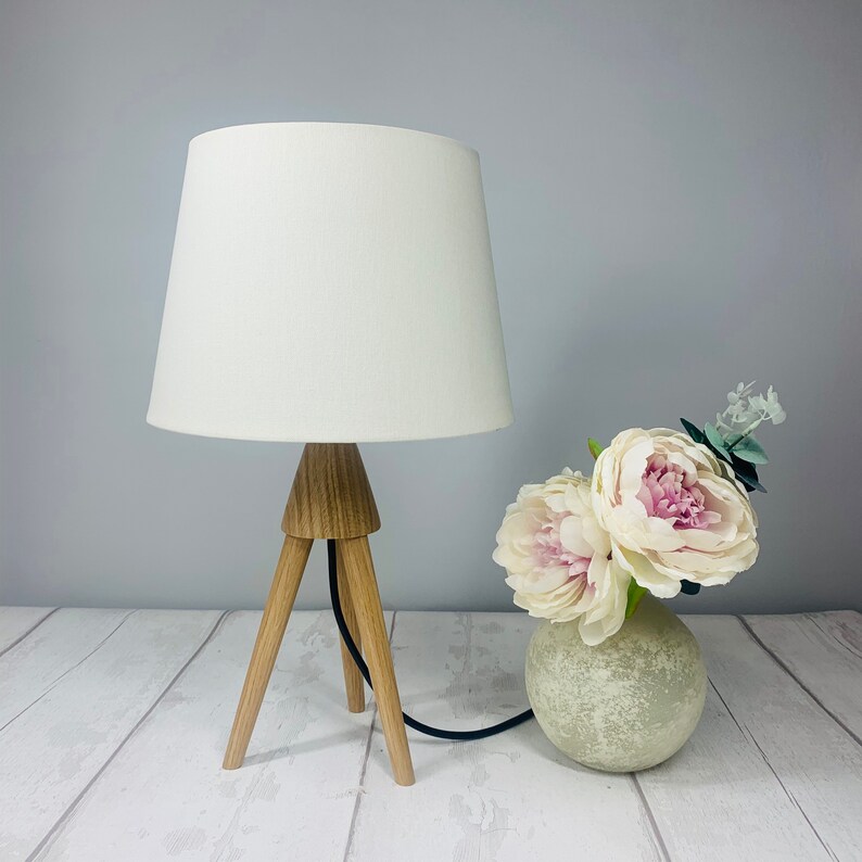 Table lamp Lamp Wooden lamp Oak lamp Wooden table lamp | Etsy