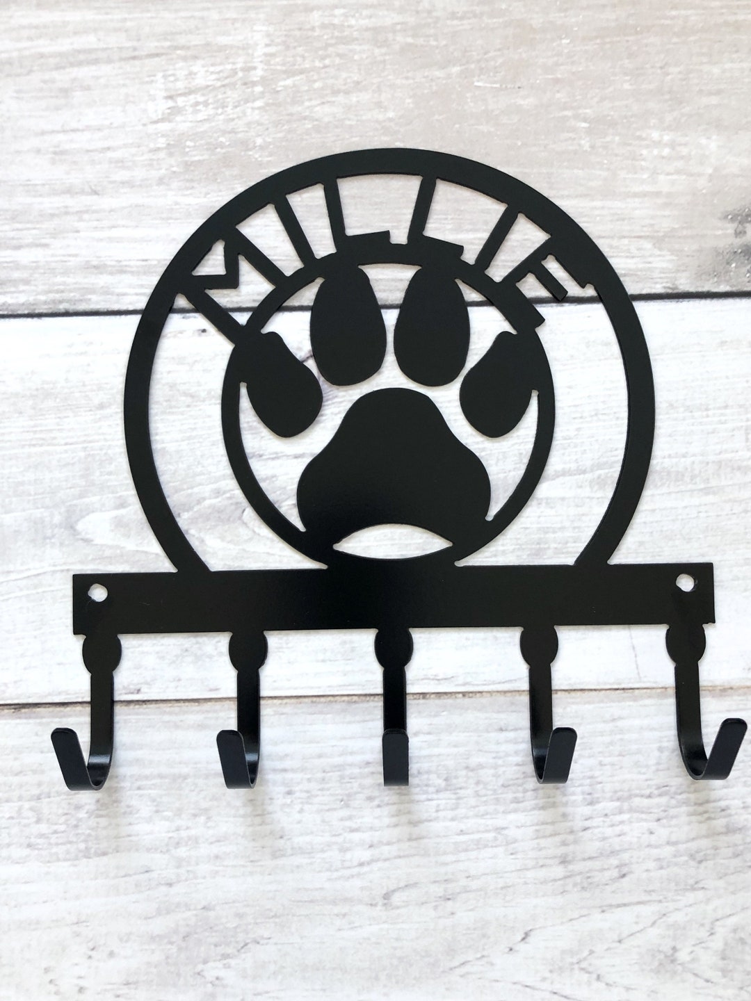 Personalized Metal Dog Leash/key Holder/hanger - Etsy