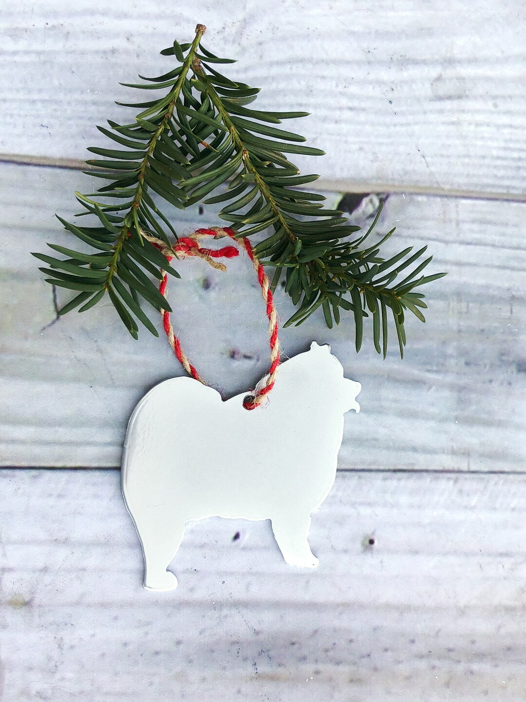 Samoyed Metal Christmas Ornament - Etsy