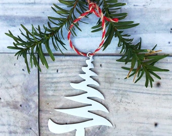Metal Tree Shaped Ornaments - Etsy