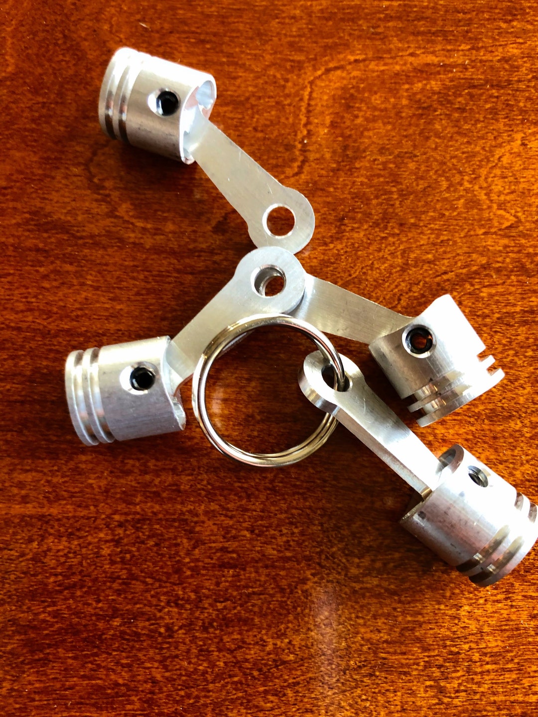 Novelty Piston Key Chain Charm Mechanic Gift Gearhead Key Fob Motohead ...