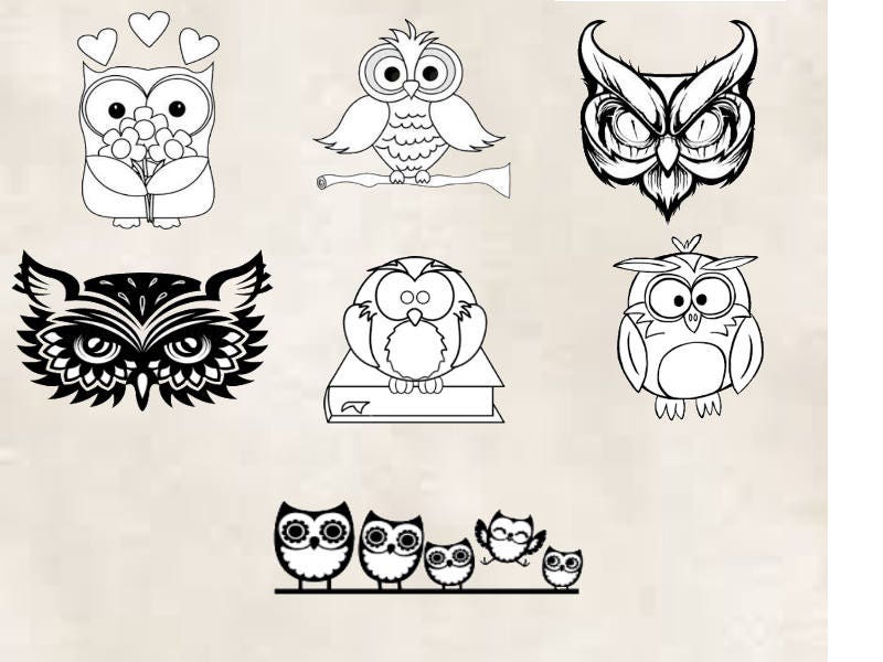 Owl SVG, Birds Svg, Owl Cutfile Svg, Svg Files for Silhouette Cameo ...