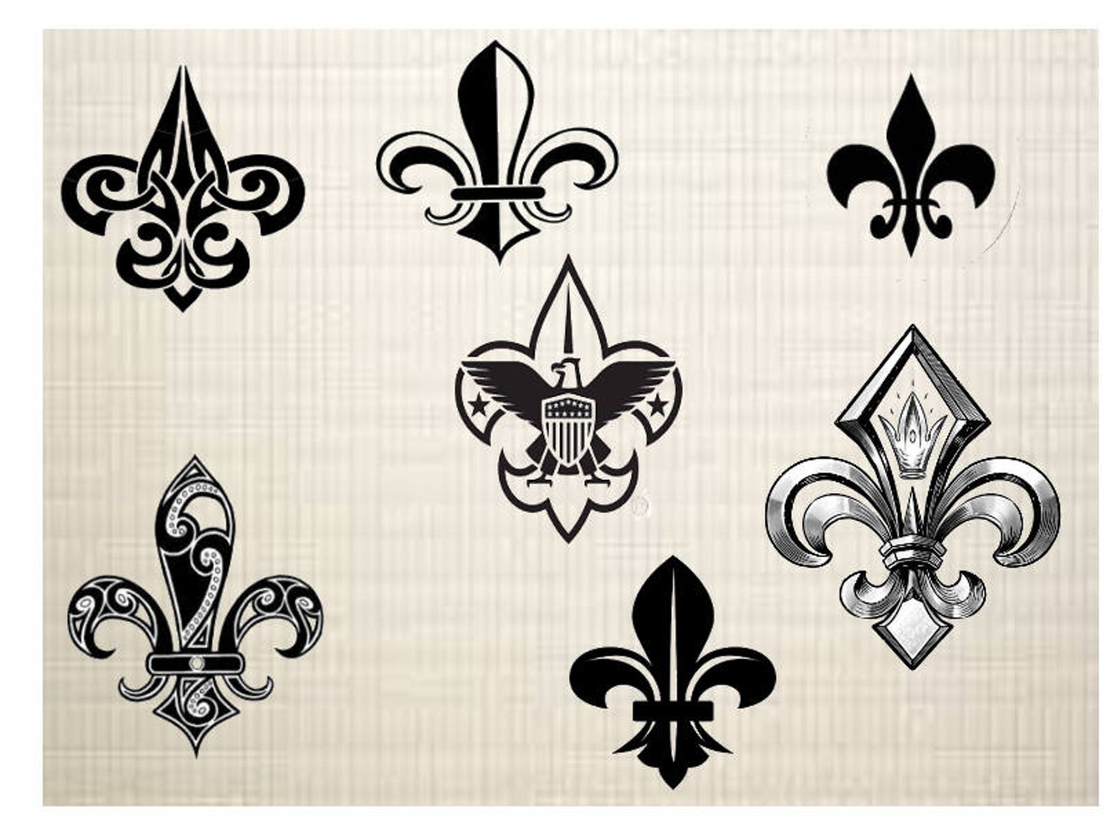 Fleur de lis SVG, Symbols svg, Fleur de lis cutfile svg, archivos svg ...