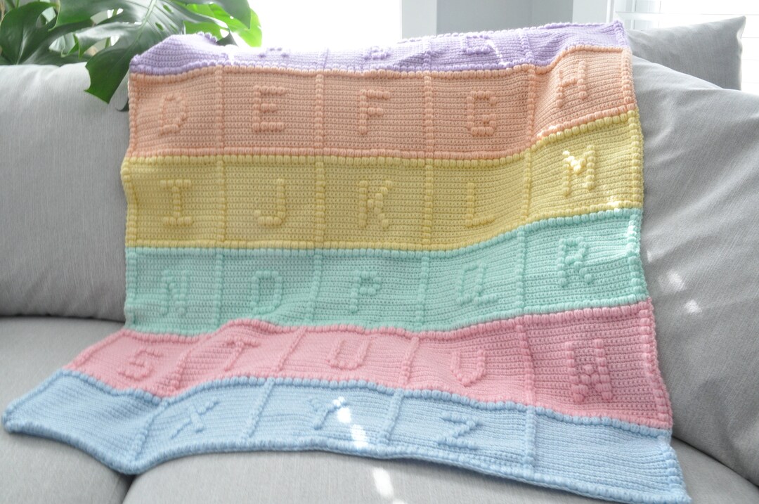 Crochet Baby Abc Blanket - Etsy