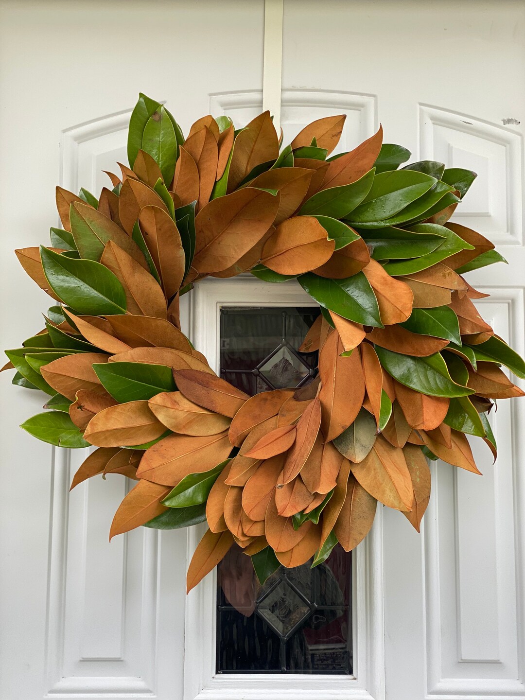 Fresh Handmade Magnolia Fall Greenery Wreath - Etsy