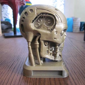 3D Printed Terminator Skull Model, T-800 Endoskeleton Replica, Sci-fi ...