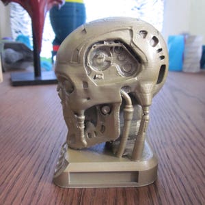 3D Printed Terminator Skull Model, T-800 Endoskeleton Replica, Sci-fi ...