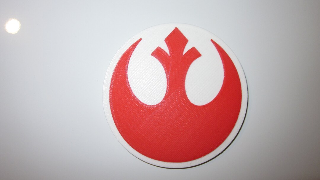 Rebel Alliance Magnet, 3D Printed, 3D Model Gift, Star Wars Art, Disney ...