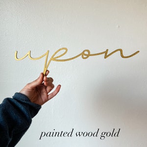 Script Once Upon A Time Sign for Nursery or Playroom - Free 3-5 ...