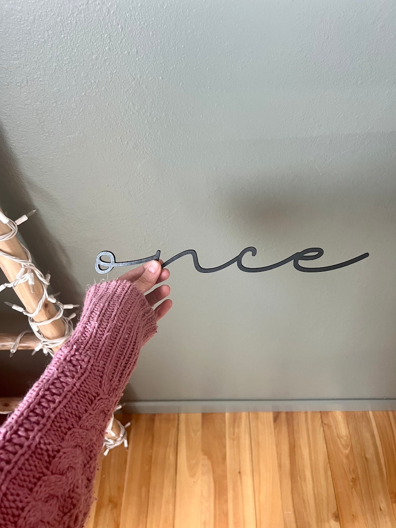 Script Once Upon A Time Sign for Nursery or Playroom Free - Etsy