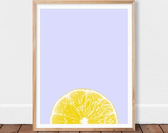 Lemon print | Etsy
