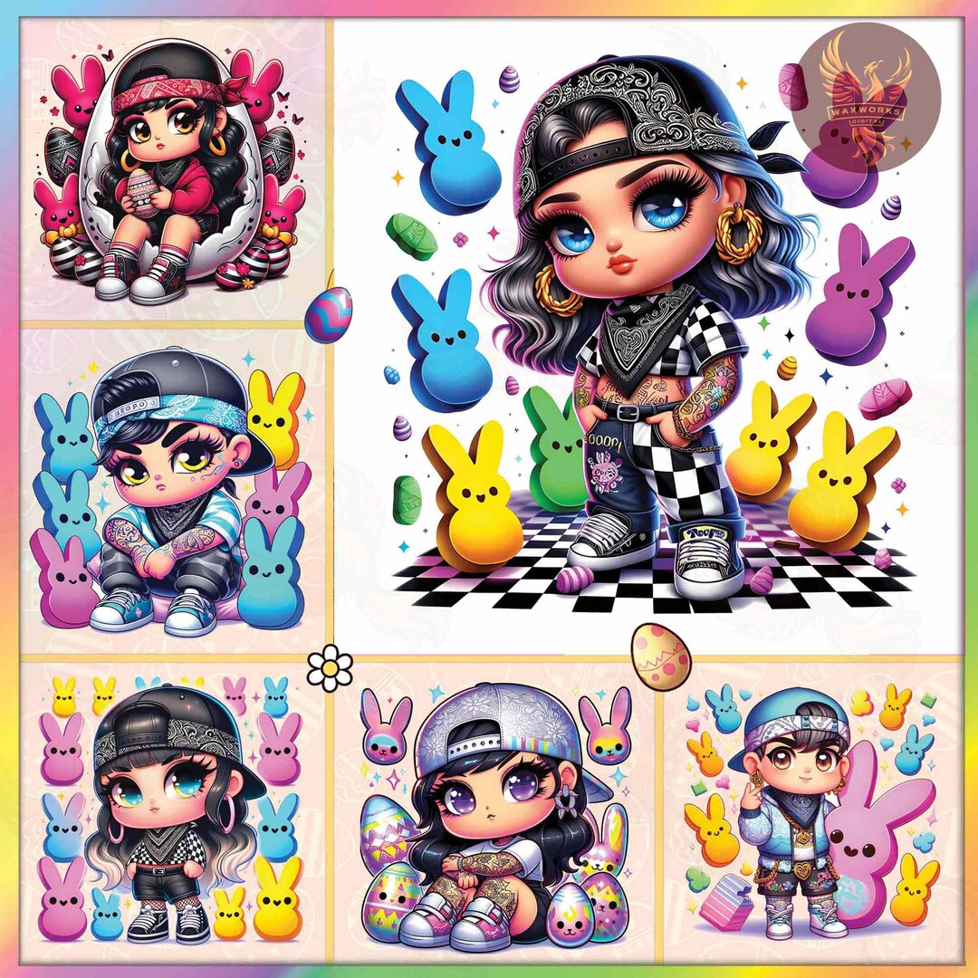 10 Rollin With My Peeps Cholo Easter Old School Chola Bundle PNG ...